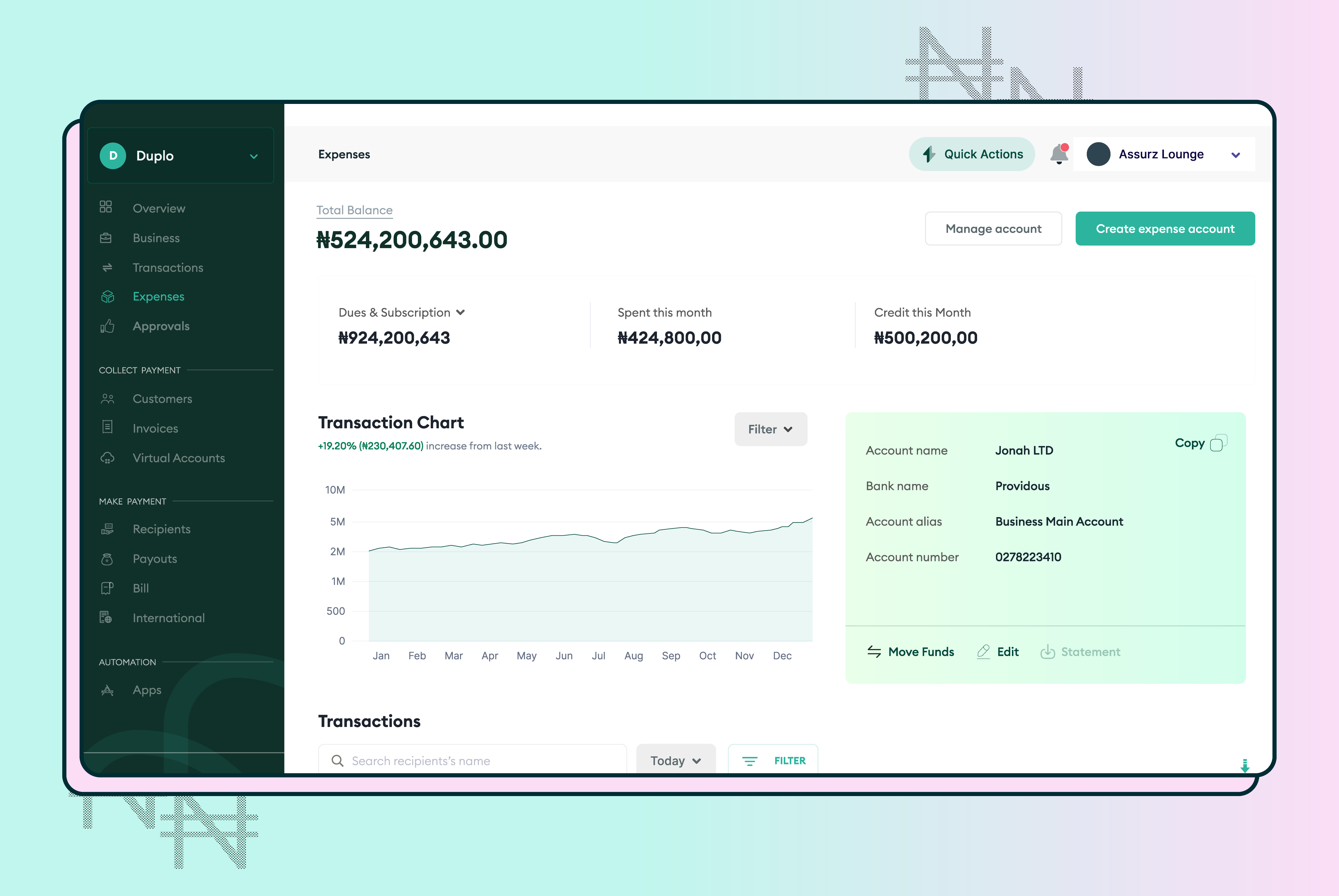 November Product Highlights: Virtual Accounts - Duplo